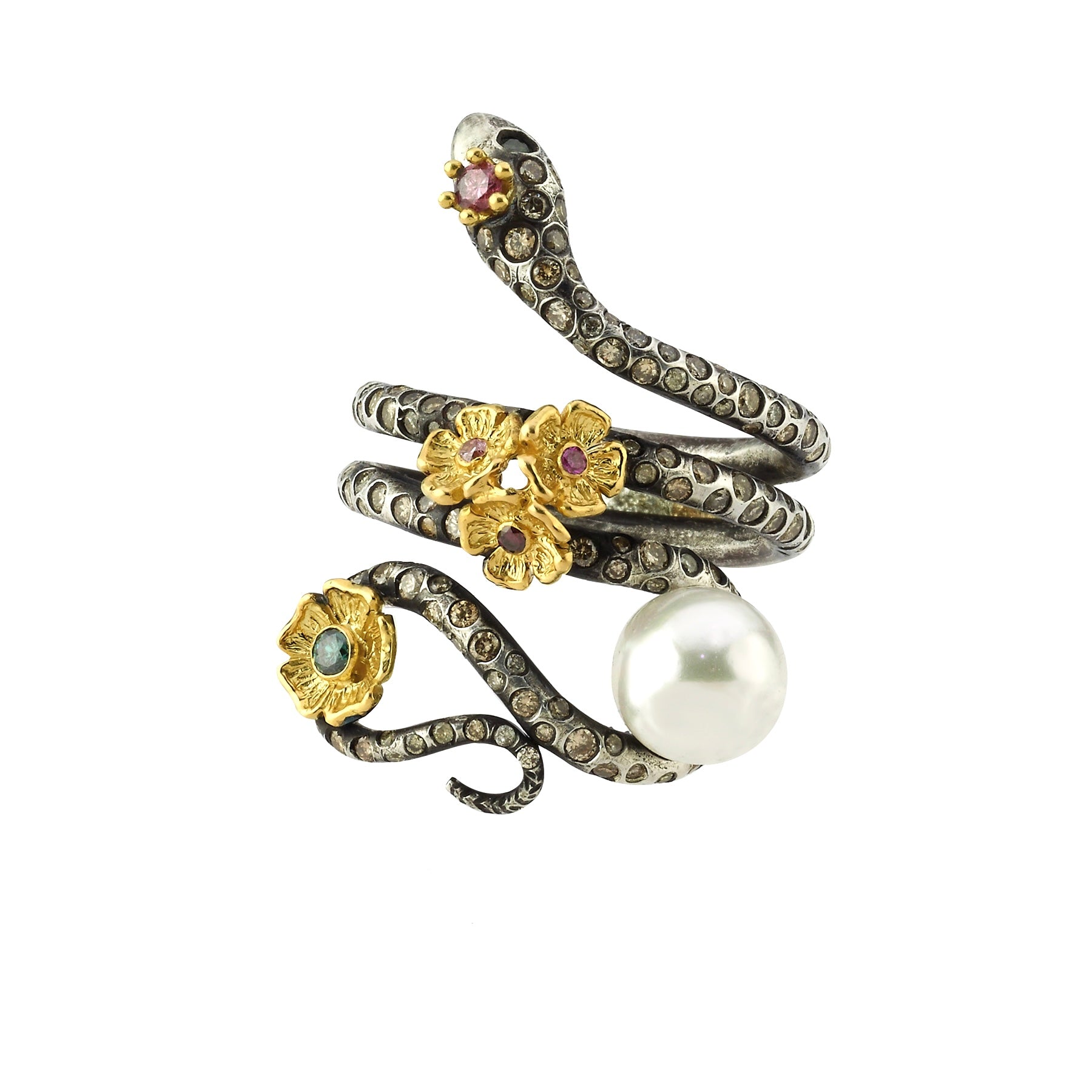 DELPHYNE SERPENT STATEMENT RING – Stella Flame Gallery