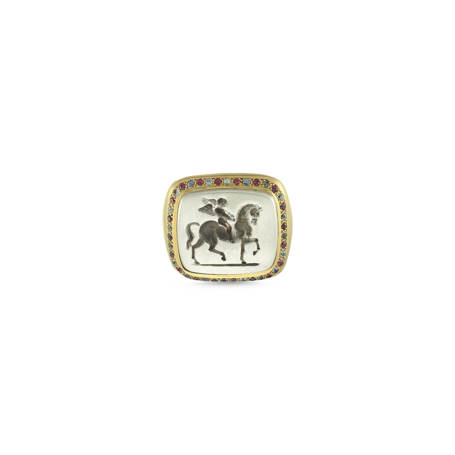 GRAND TOUR EROS & STEED INTAGLIO SIGNET RING – Stella Flame Gallery