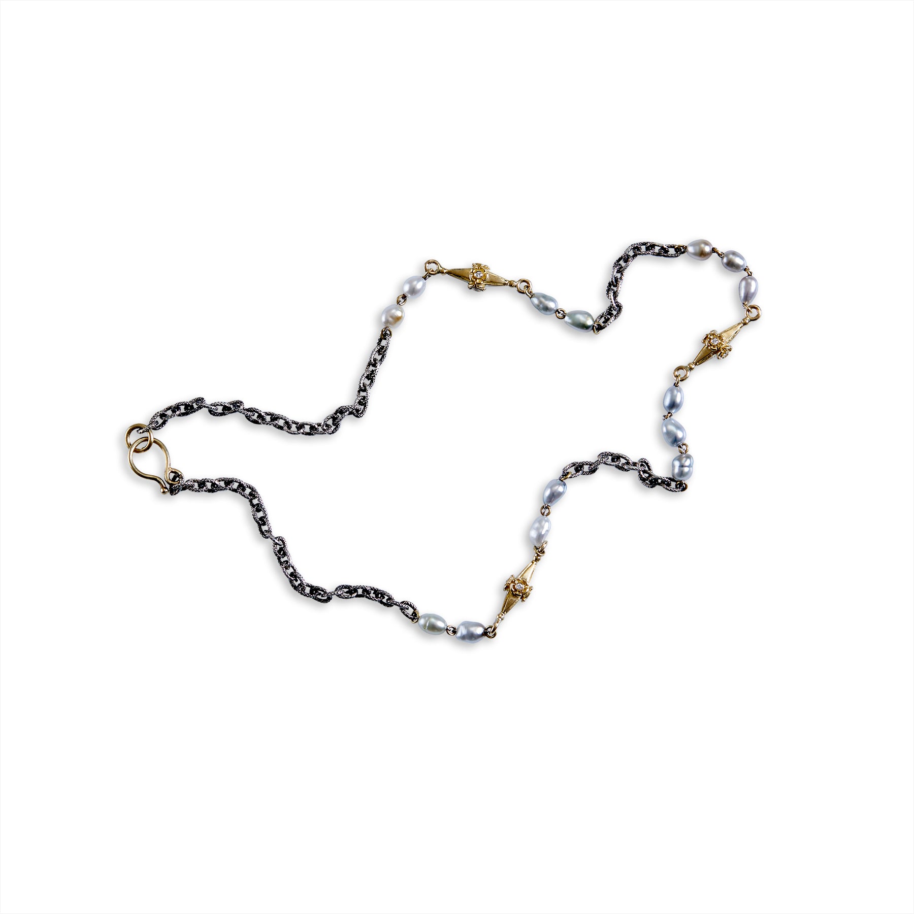 MARGAUX PEARL and SPINDLE CHAIN – Stella Flame Gallery